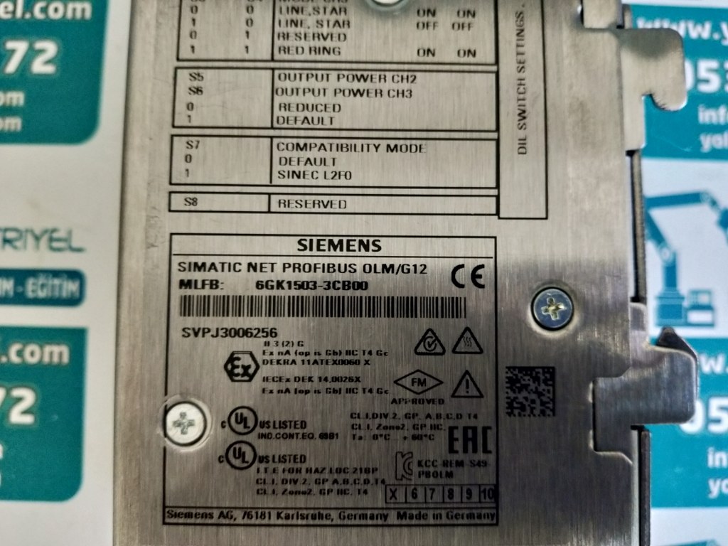 6GK1503-3CB00 PROFIBUS OLM/G12 V4.0 Optical Link Module fiyatı