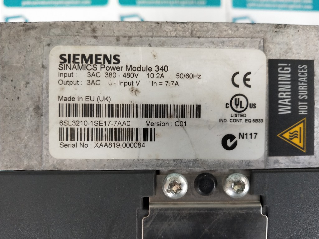 6SL3210-1SE17-7AA0 SINAMICS S120 CONVERTER POWER MODULE PM340 3.7KW fiyatı