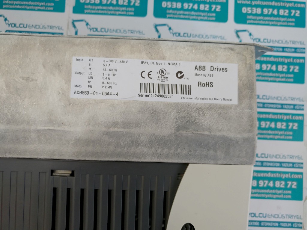 ACH550-01-05A4-4 ABB ACH550 Serisi 2.2kw Üç Faz Fan-Pompa Hız Kontrol ...