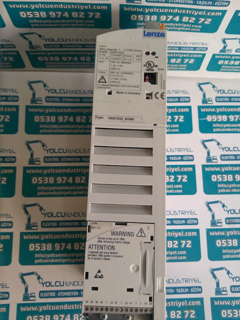 E82EV222_4C000 Lenze 2.2KW üçfaz Vector Drive, fiyatı,