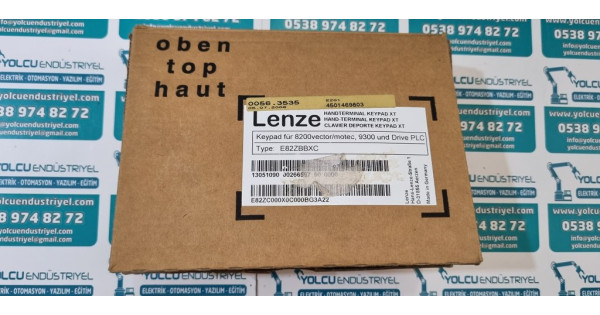 E82ZBBXC Lenze 8200 Vector Sürücü Kontrol Paneli fiyatı,