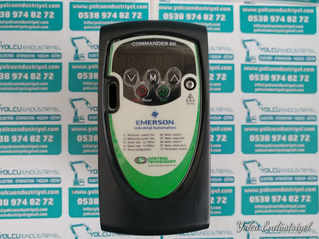 SKA1200037 Control Techniques Commander SK 0.37kW Tek Faz Hız Kontrol ...