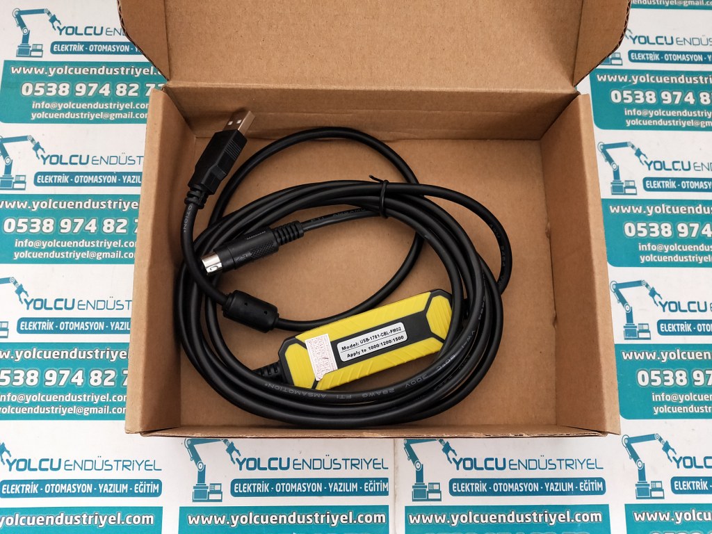 USB 1761-CBL-PM02 Allen Bradley MicroLogix 1000/1200/1500 serisi PLC ...