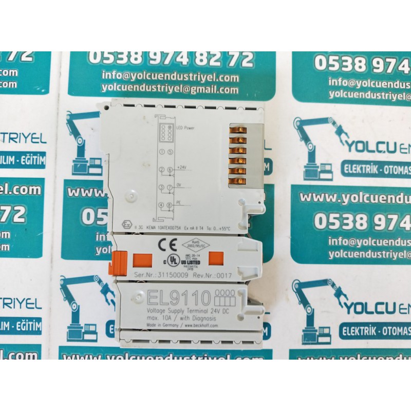 EL9110 BECKHOFF Plc Potential supply terminal, 24 V DC, with ...