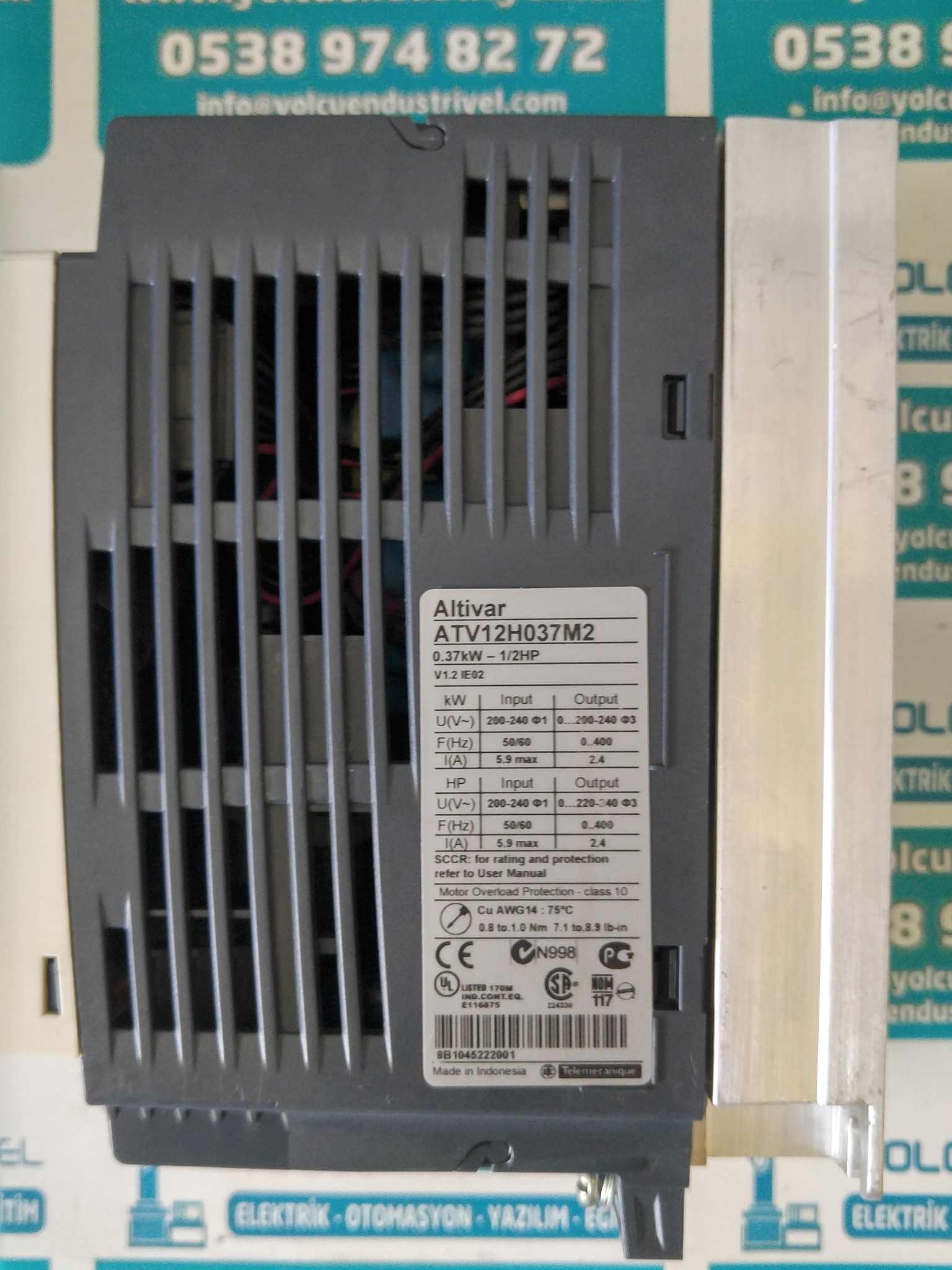 ATV12H037M2 Schneider Altivar 12 Serisi 0.37KW Hız Kontrol Cihazı, fiyatı,