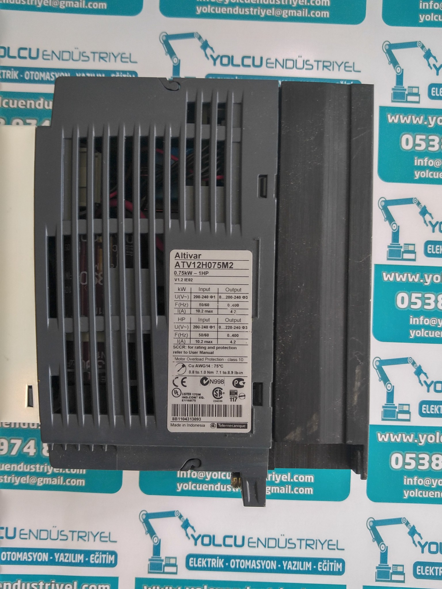 ATV12H075M2 Schneider Altivar 12 Serisi 0.75KW monofaze Hız Kontrol ...