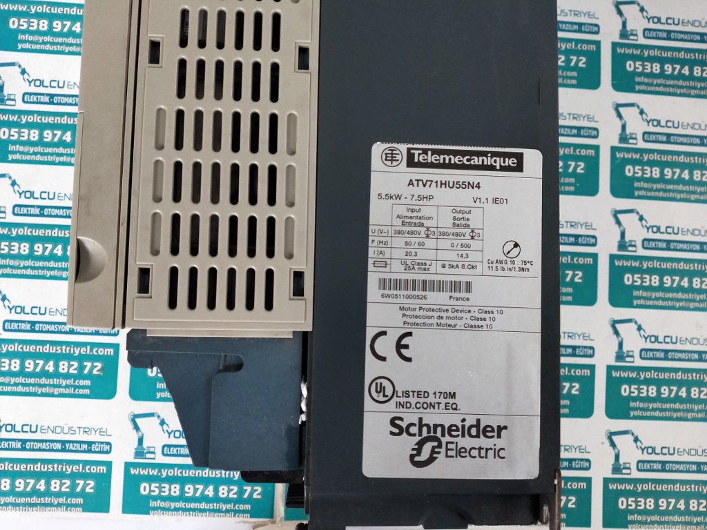 ATV71HU55N4,ATV71 SERİSİ 5,5KW HIZ KONTROL CİHAZI fiyatı,