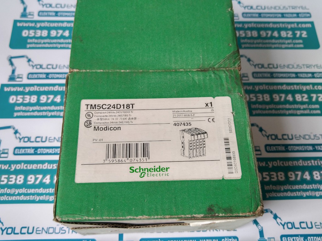 TM5C24D18T, schneider, Modicon, M258, TM5, I/O module, genişleme modülü ...