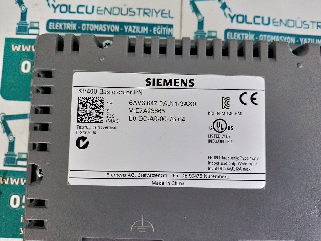 6AV6647-0AJ11-3AX0 SIMATIC HMI KP400 Basic Color PN, Basic Panel fiyatı,